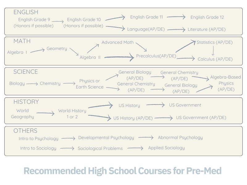 Recommended High School Courses for Pre-Med (+ Bonus Tips)